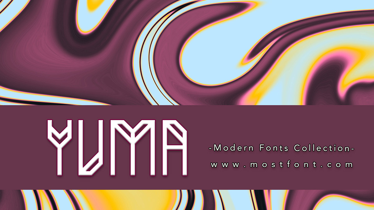 Yuma Regular Font by G | mostfont.com