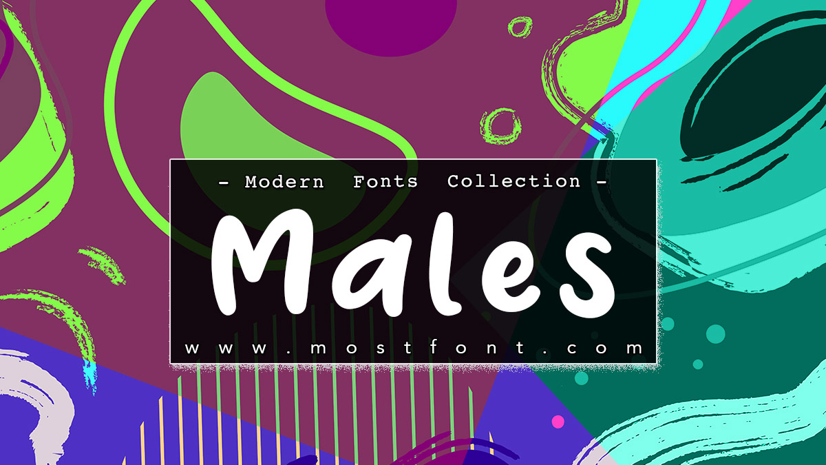 Males Font Typographic Design | mostfont.com