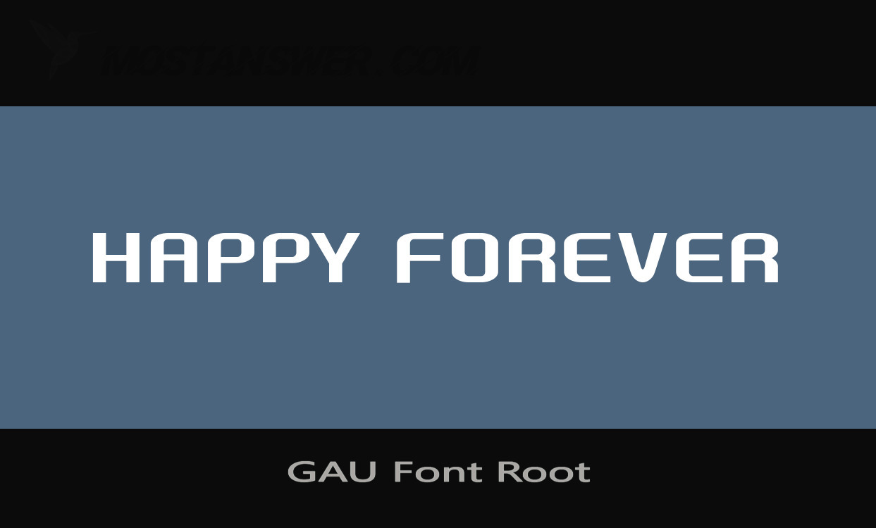 GAUrootN Font by Graphic Arts Units | mostfont.com