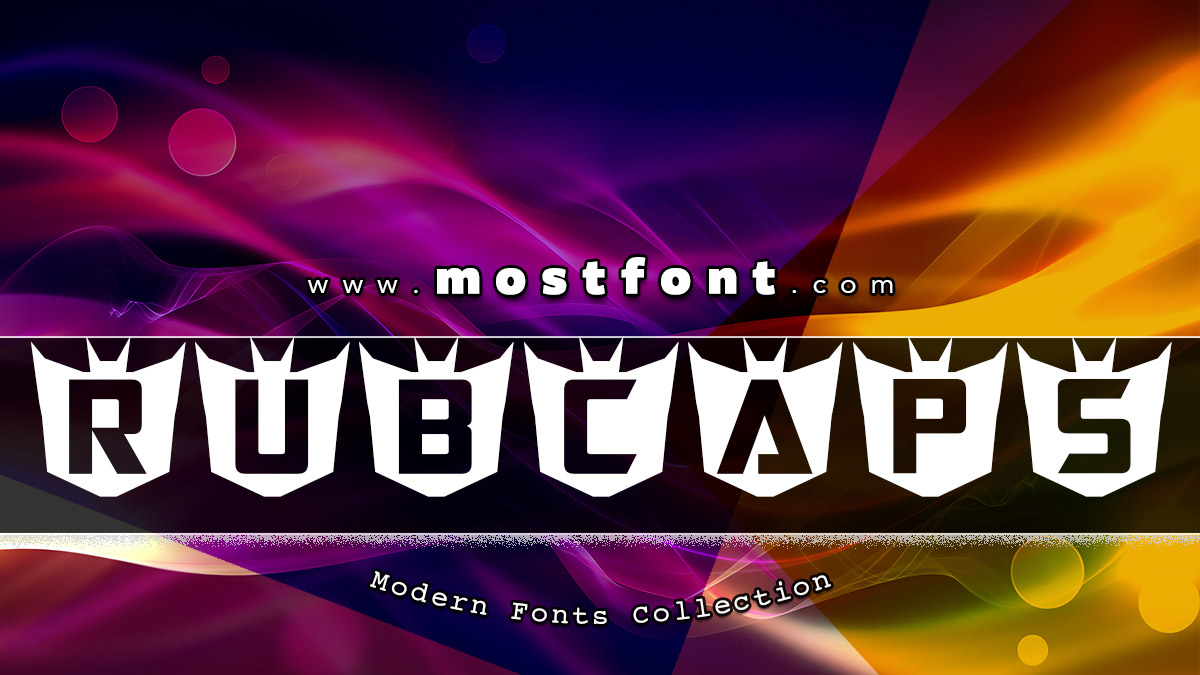RubCaps Decepticon Font by Pixel Sagas | mostfont.com