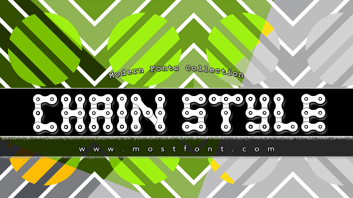 Chain Style Font by Woodcutter | mostfont.com