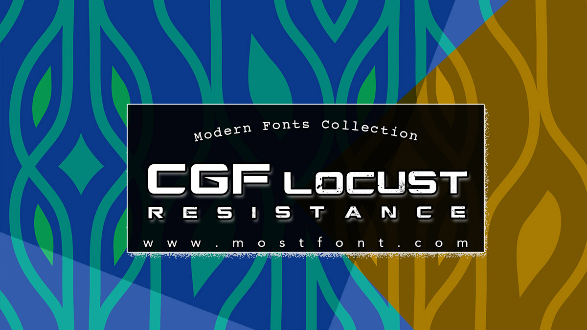 CGF Locust Resistance Font by CGF Chris Garrett Fonts | mostfont.com