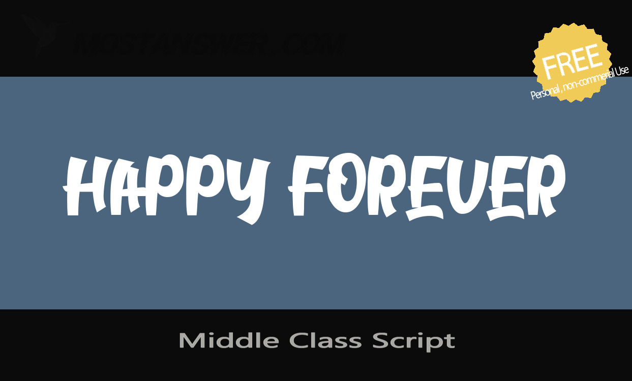 Middle Class Script (Demo Version) Font by t Studio | mostfont.com