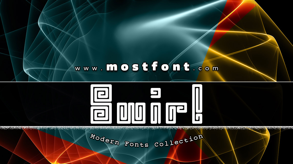 Swirl Font by Mike Wolf | mostfont.com