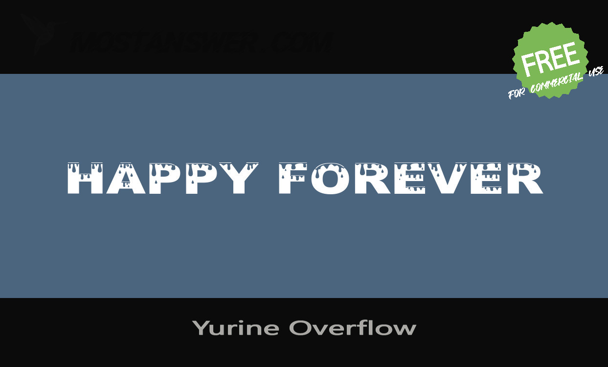 Yurine Overflow Font by GemFonts / Typotheticals | mostfont.com