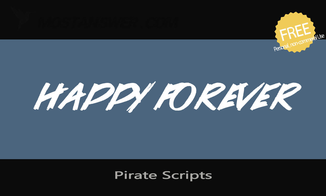 Pirate Scripts Font by Jonathan S. Harris | mostfont.com