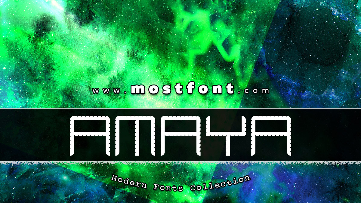 Amayatechnicalcurve Font by Anita Sun | mostfont.com