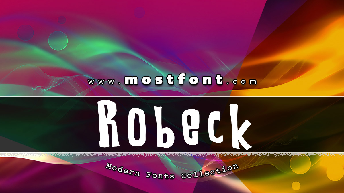 Robeck Font by Rometheme Studio | mostfont.com