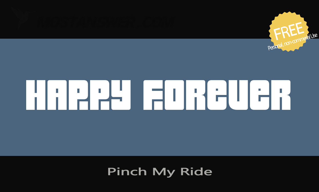 Pinch My Ride Font by Chequered Ink | mostfont.com