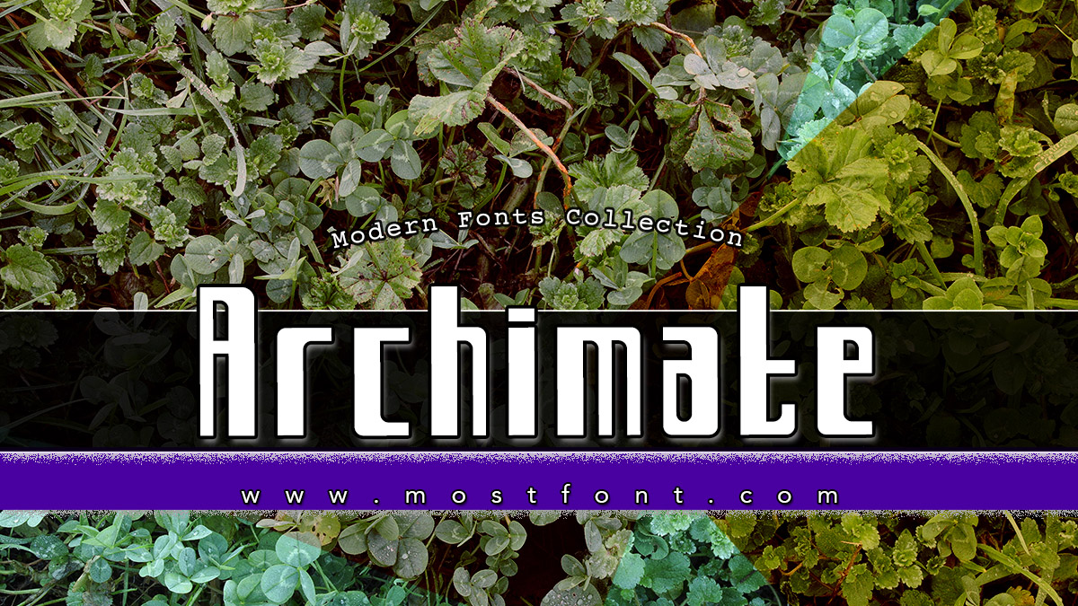 Archimate Font by Kong Font | mostfont.com