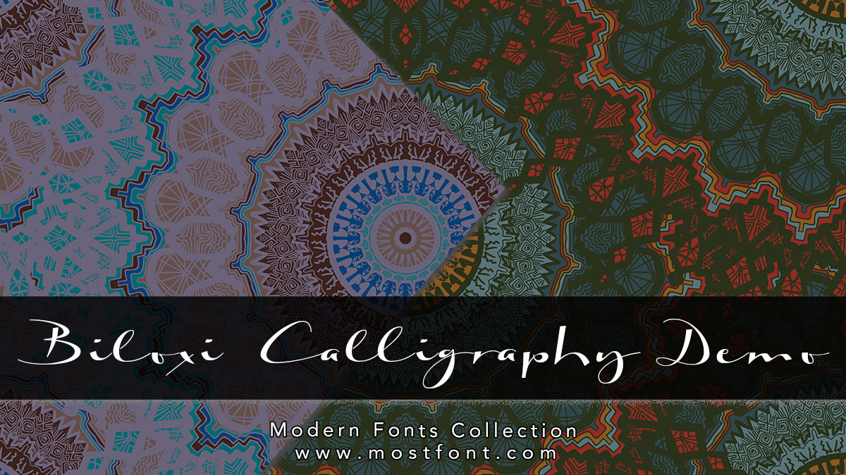 Biloxi Calligraphy Demo Font by Roland Huse Design | mostfont.com