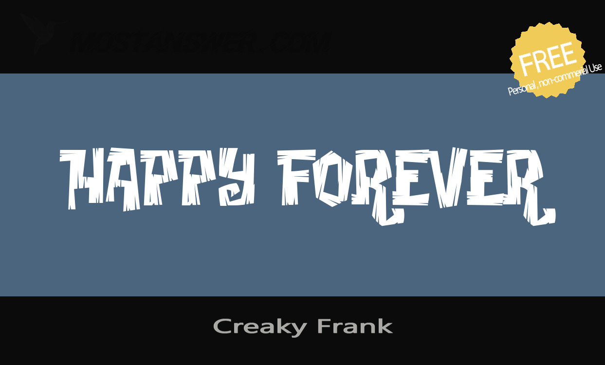 CreakyFrank Font by Font Diner | mostfont.com