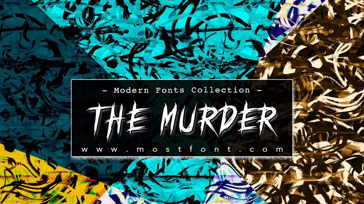 THE MURDER Font by fluffyartstudio | mostfont.com