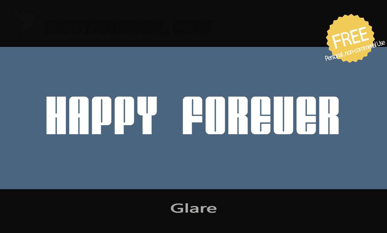 Glare Font by dustBUST | mostfont.com