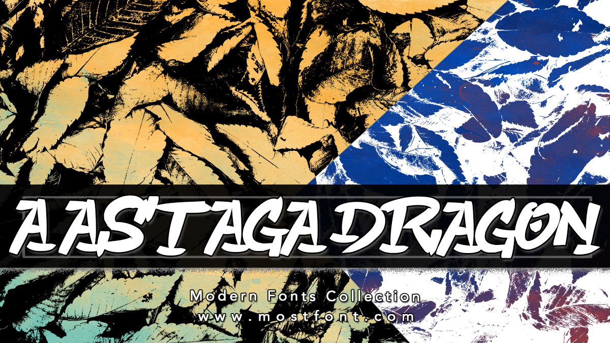 AAstagaDragon Font by wep | mostfont.com