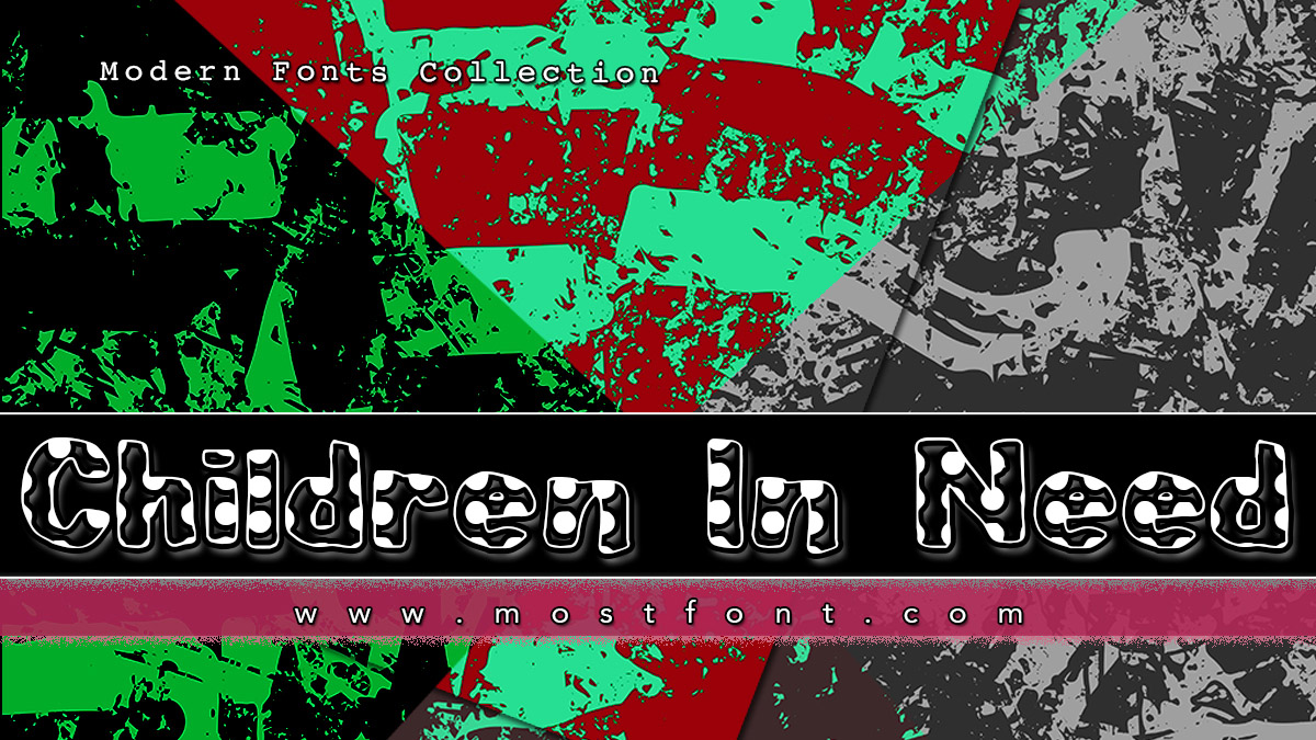 Children In Need Font by KiddieFonts | mostfont.com