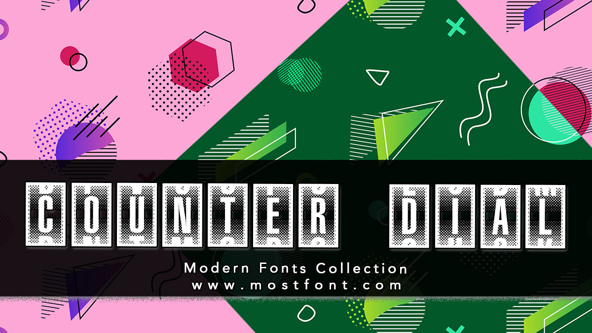 Counter Dial Font by nson | mostfont.com
