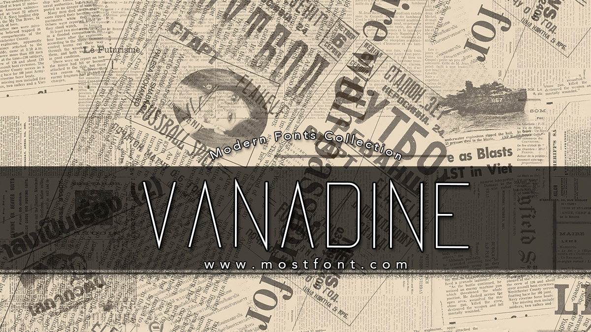 Vanadine Regular Font by Axel Lymphos | mostfont.com