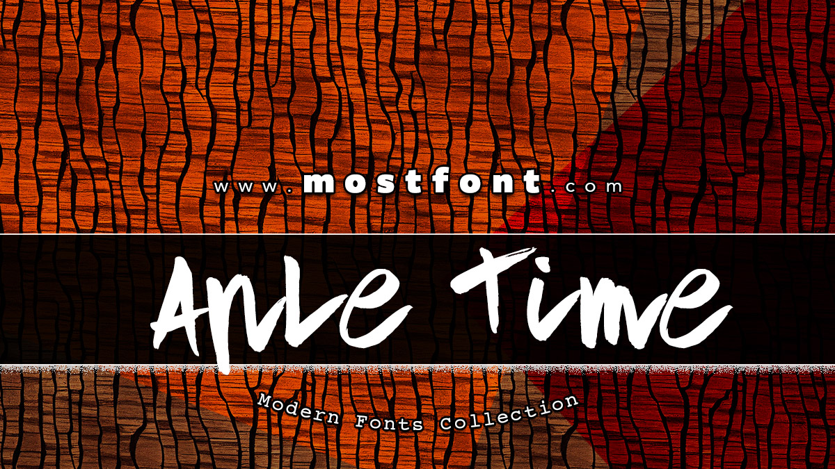 Aple Time Font by Leonard Posavec - LeoSupply.co | mostfont.com