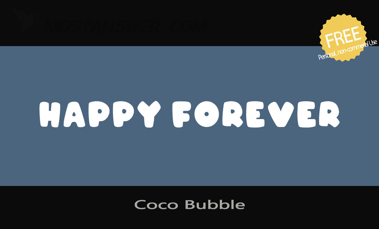 CocoBubble Regular Font by winterinnight | mostfont.com