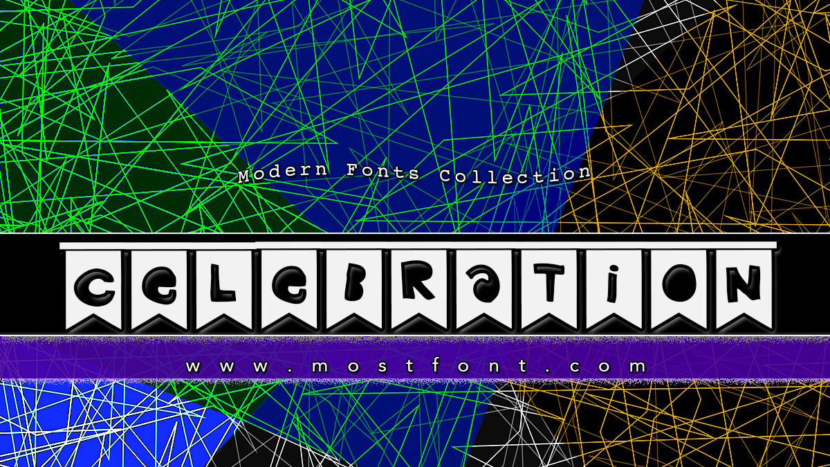 Celebration Font by Woodcutter | mostfont.com