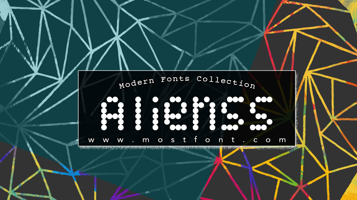 Alienss Font Typographic Design | mostfont.com