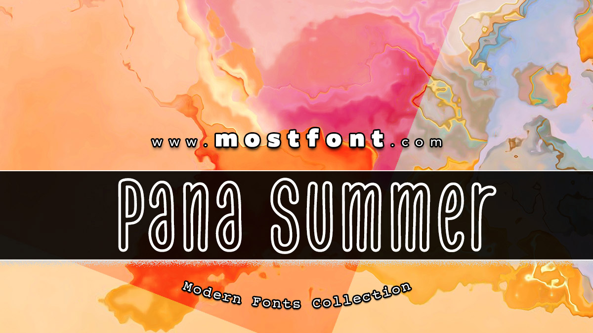 Pana Summer Outline Font by Herofonts | mostfont.com