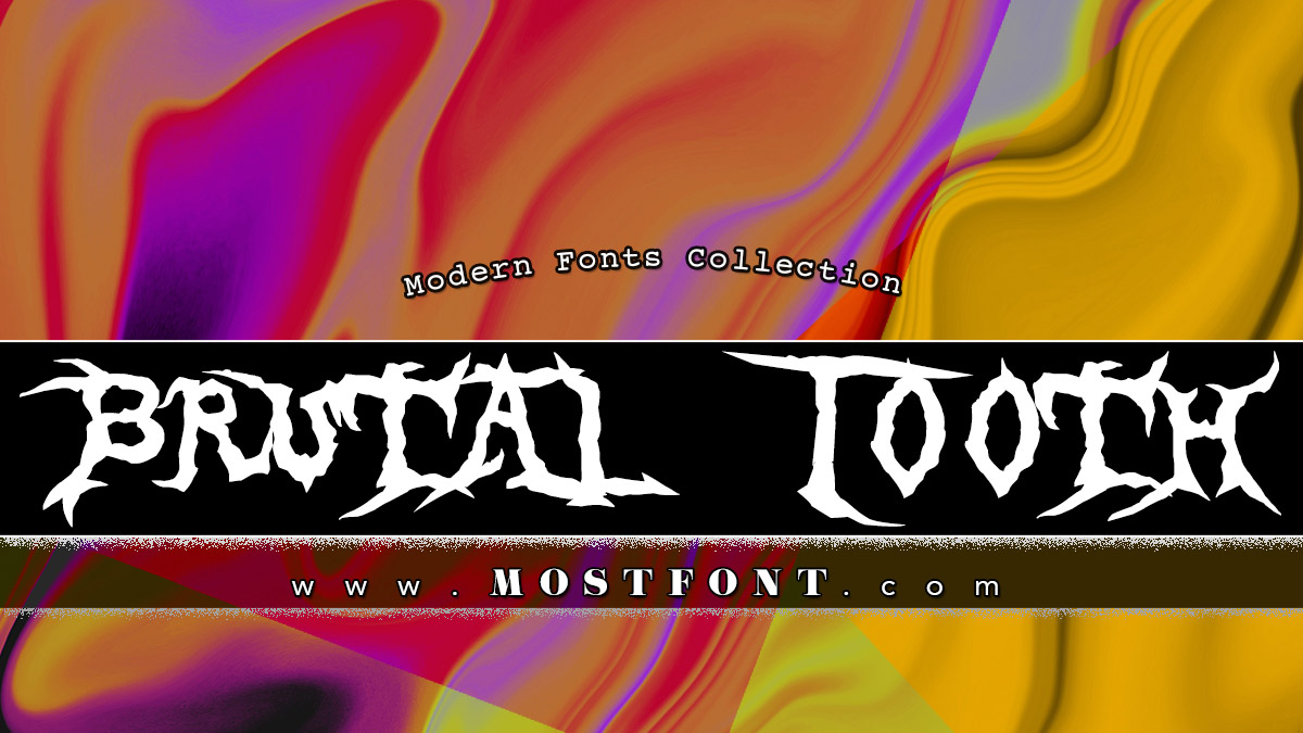 Brutal Tooth Font by Kirk Shelton | mostfont.com