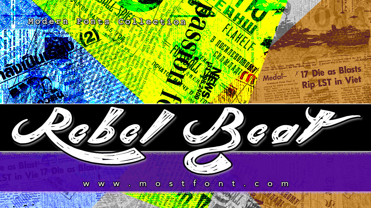 「Rebel Beat」字体排版样式 & 字体文件免费下载 | mostfont.com