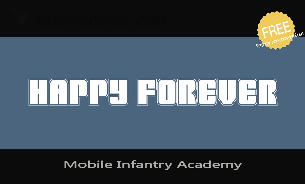 Mobileinfantryacad Font By Iconian Fonts