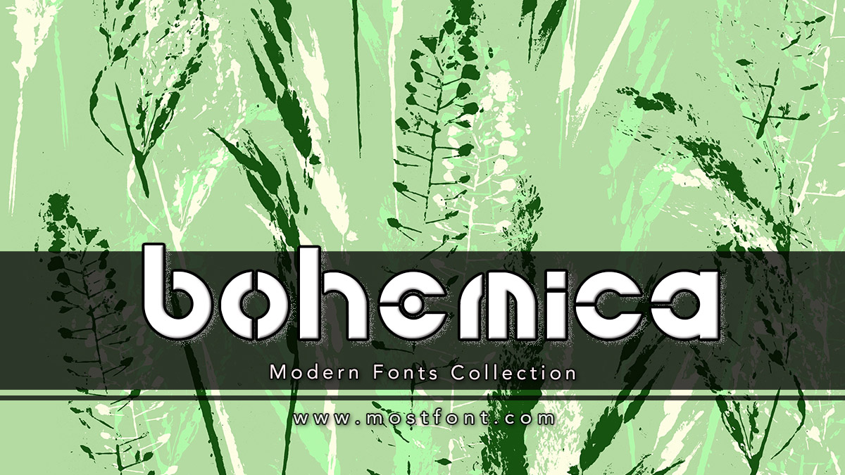 Bohemica Font Typographic Design | mostfont.com