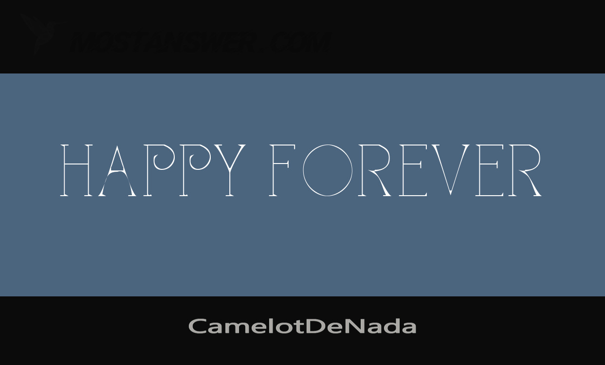 CamelotDeNada Font by DeNada Industries | mostfont.com