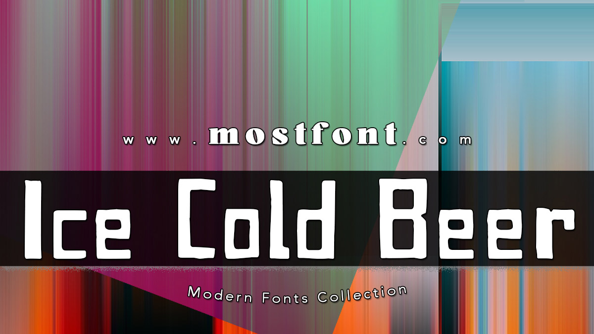 Ice Cold Beer Font Typographic Design | mostfont.com