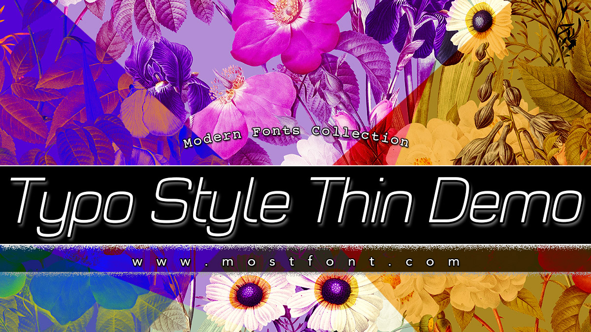 Typo Style Thin Italic Demo Font by Studio Typo | mostfont.com