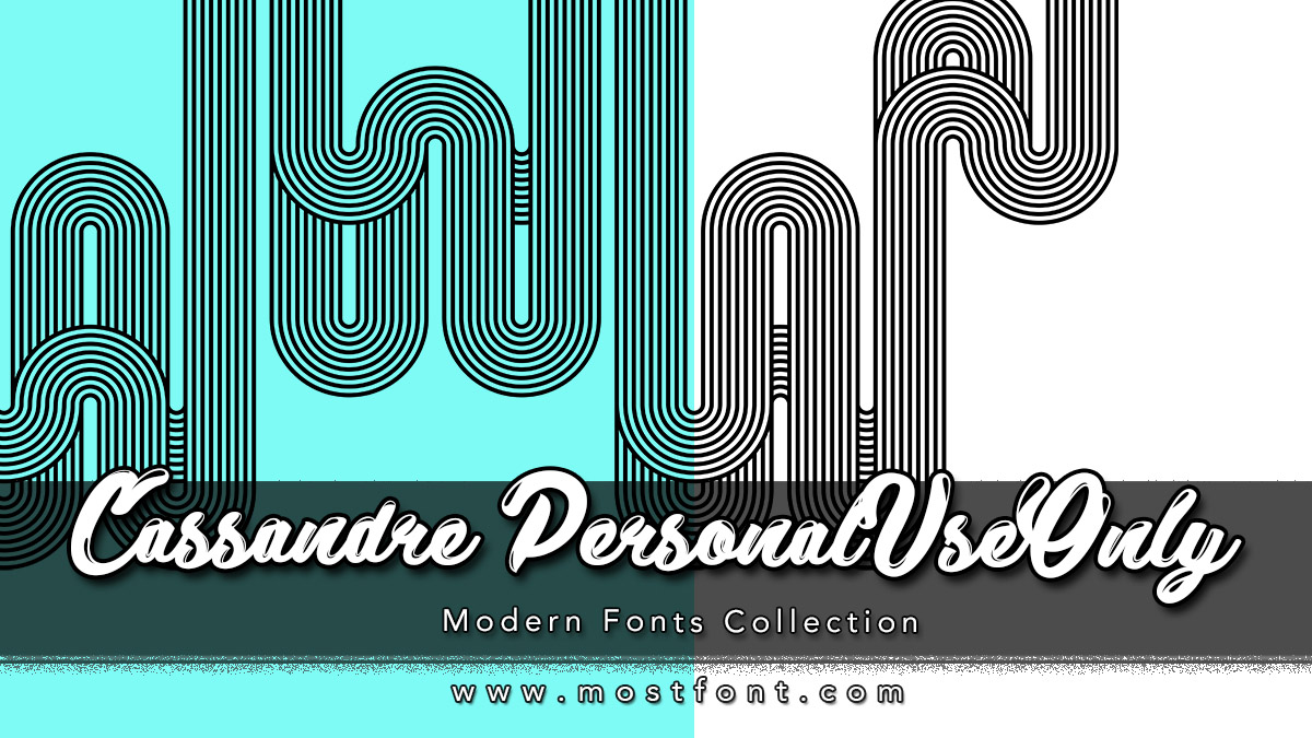 CassandrePersonalUseOnly Font by dcoxy - Greg Medina | mostfont.com
