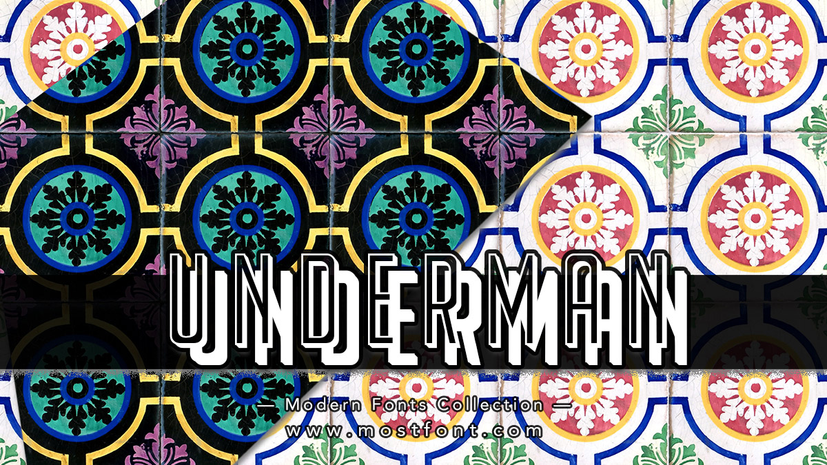 「Underman」字体排版样式 & 字体文件免费下载 | mostfont.com
