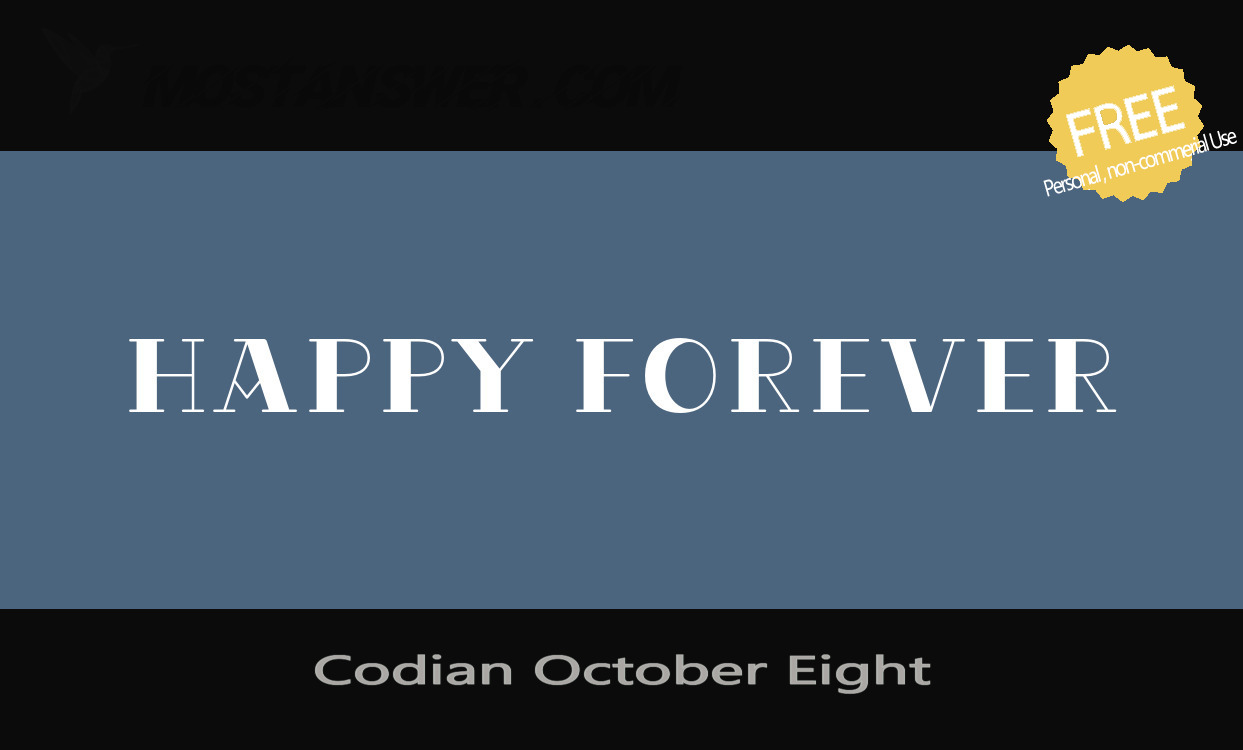 Codian October Eight (Regular) Font By Situjuh(7NTypes) Font by 7NTypes ...