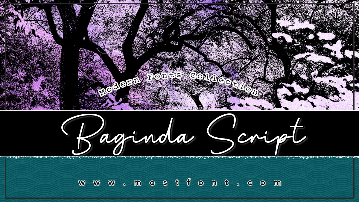 Baginda Script Font Typographic Design | mostfont.com