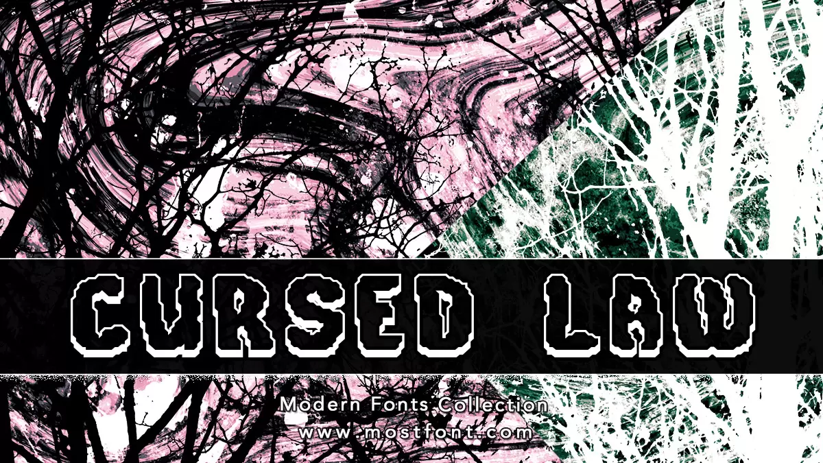 「Cursed Law」字体效果欣赏 | 最新字体文件免费下载 | mostfont.com