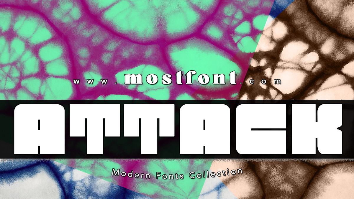 Attack The Block Font Typographic Design | mostfont.com