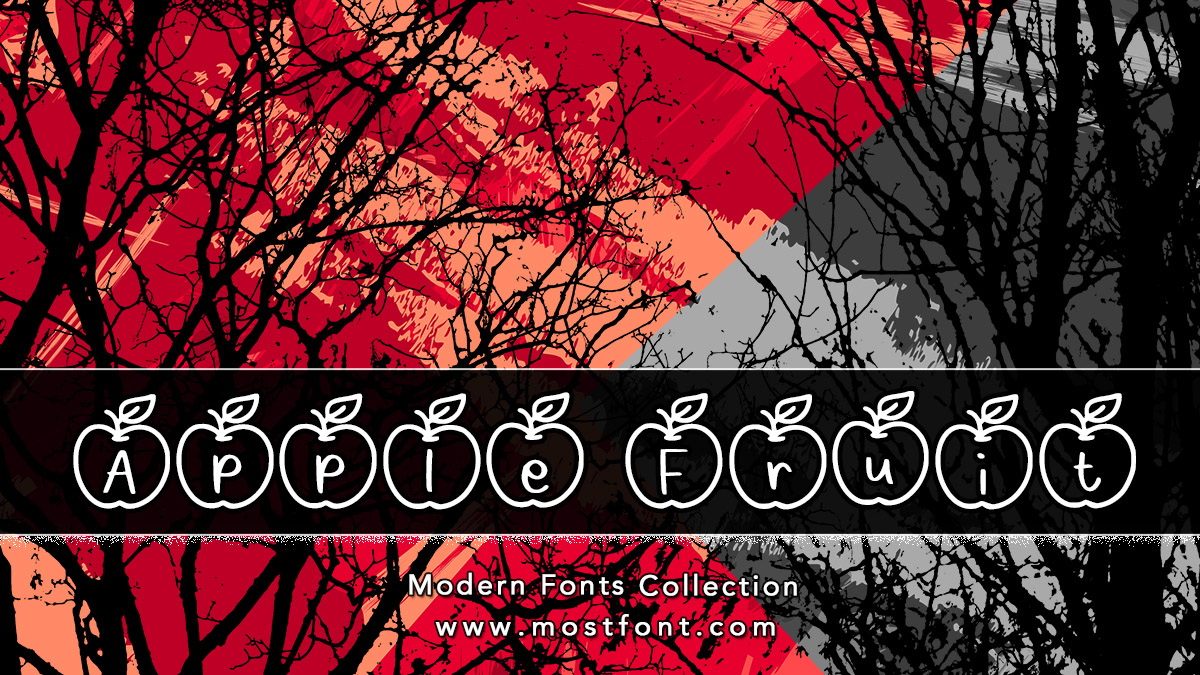 AppleFruit Regular Font by Aisyah | mostfont.com