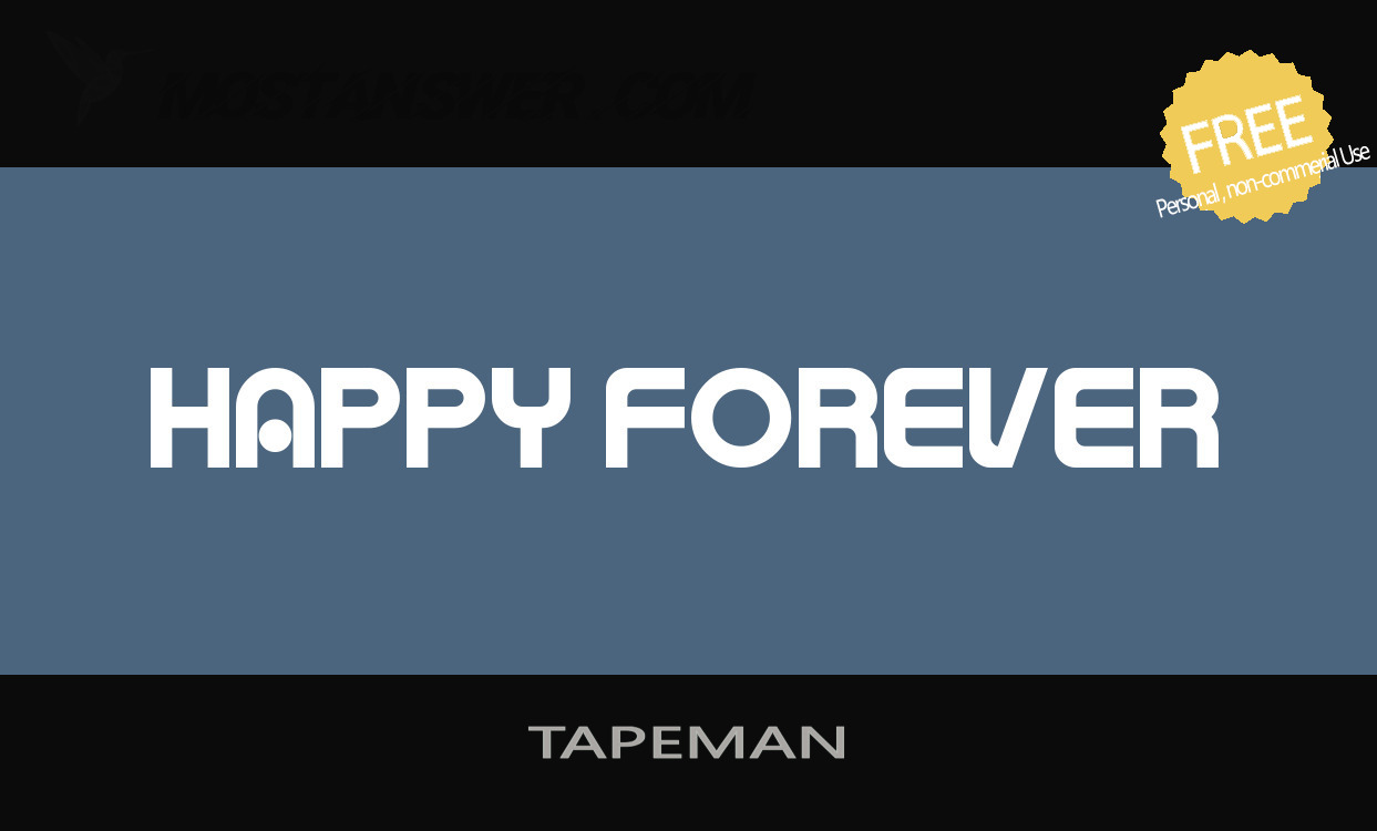 Tapem Font by Akihiro | mostfont.com