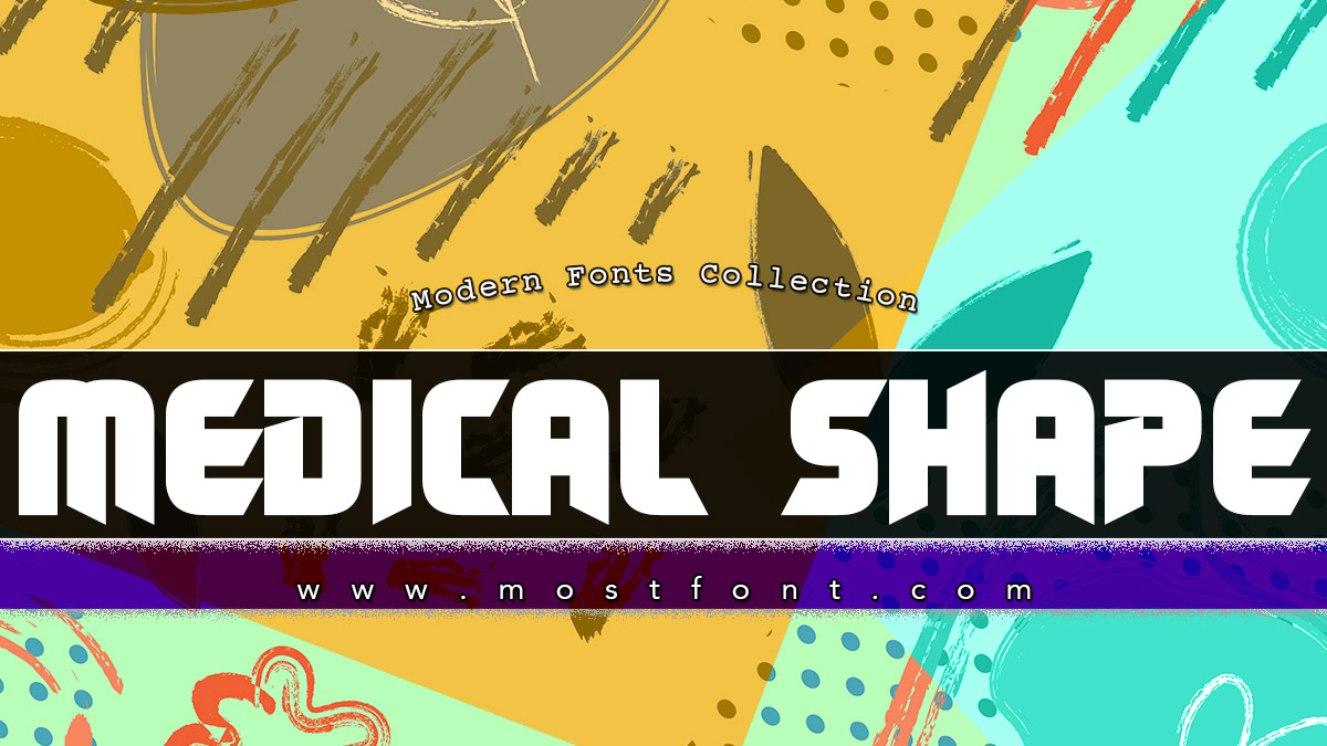 Medical Shape Font by Chequered Ink | mostfont.com