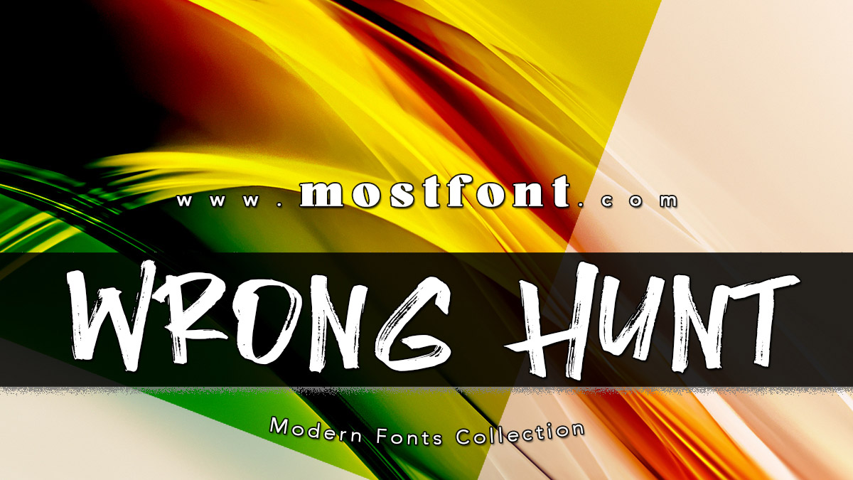 Wrong Hunt Font by Lettersiro Studio | mostfont.com