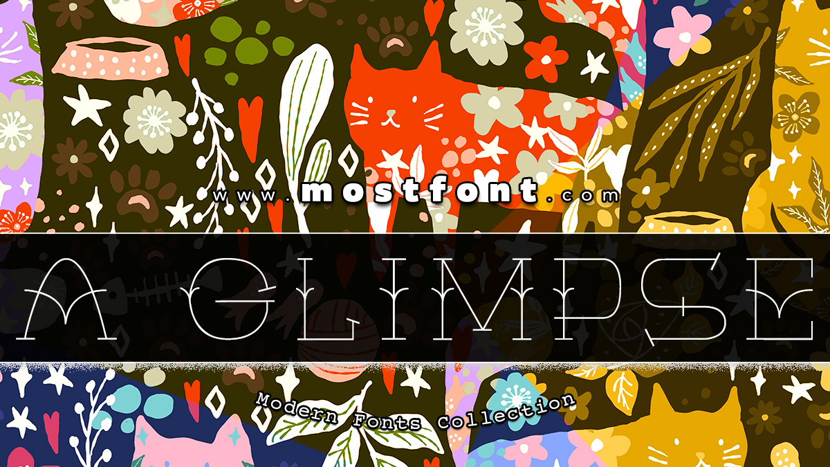 A Glimpse Font by Font Monger | mostfont.com