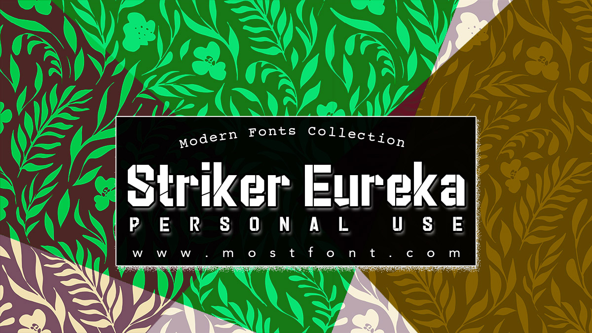 Striker Eureka CUT (Personal Use Only) Font by LJ Design Studios ...