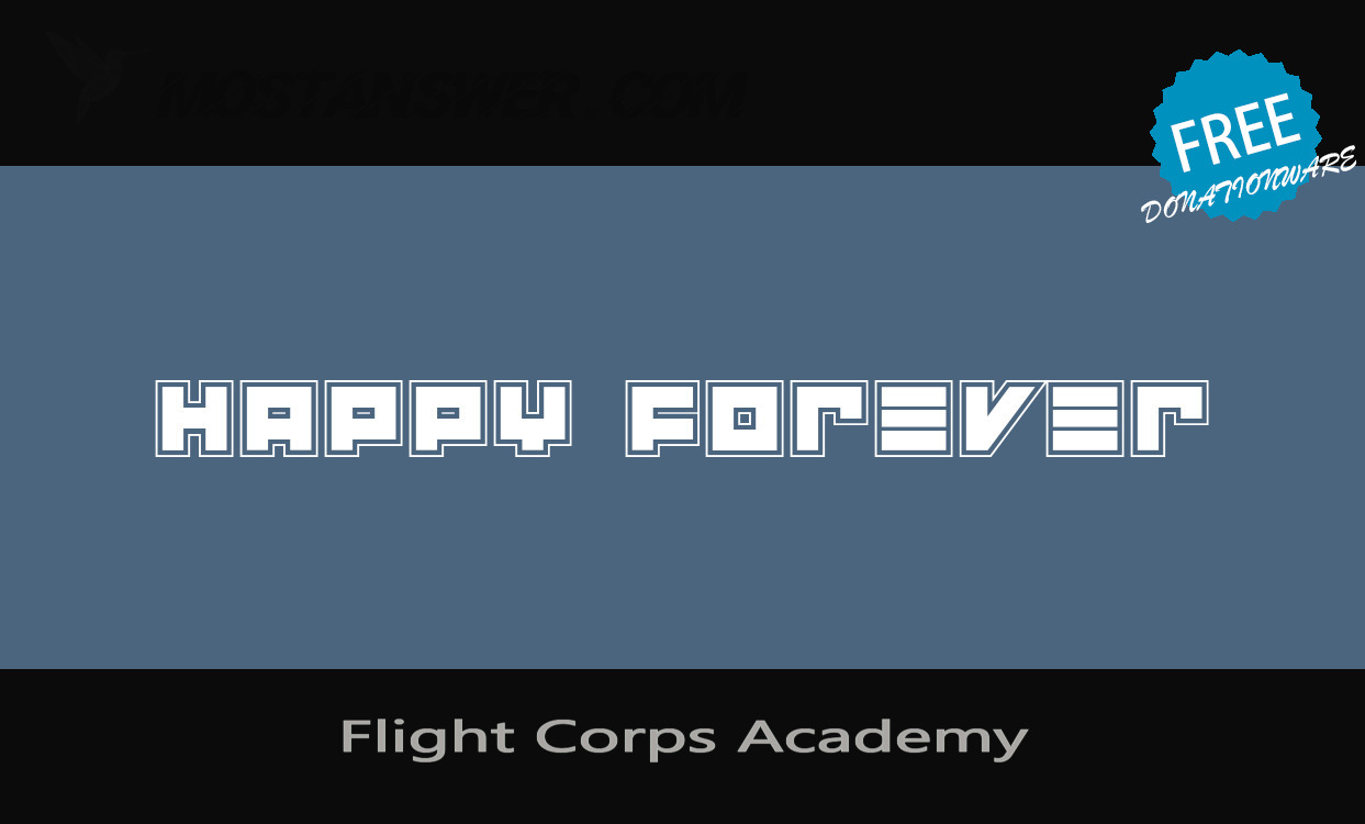 Flightcorpsacad Font by Iconian Fonts | mostfont.com