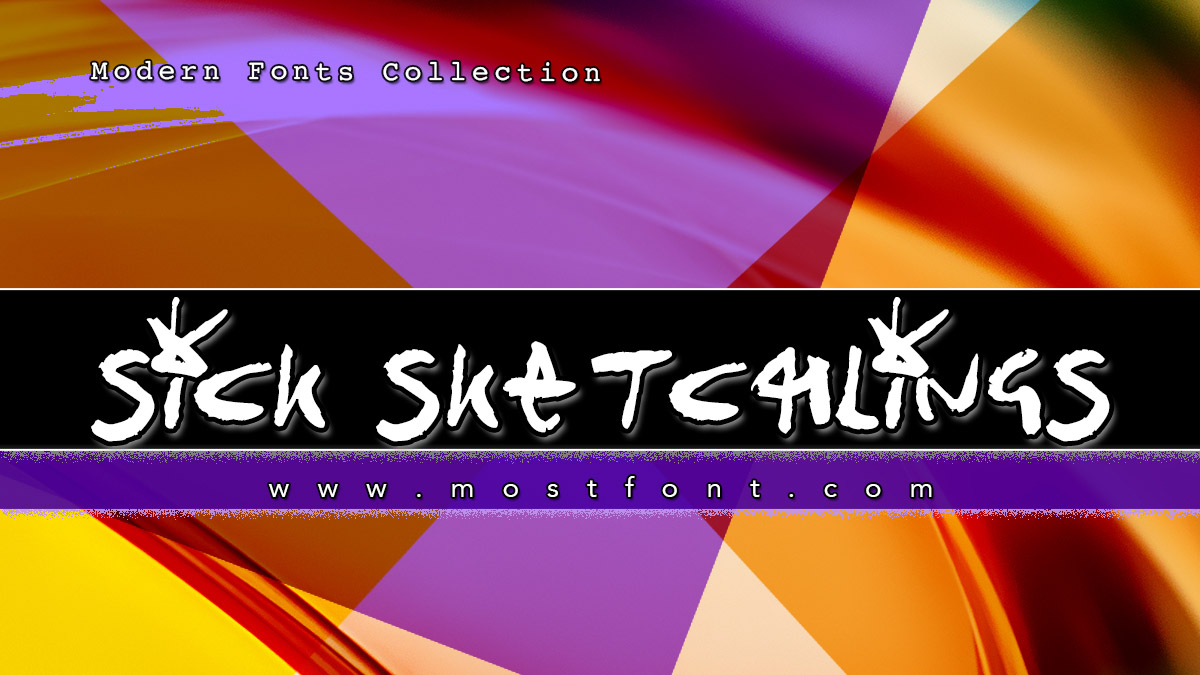 Sick Sketchlings Font by Darrell Flood | mostfont.com Sick Sketchlings Font by Darrell Flood | mostfont.com