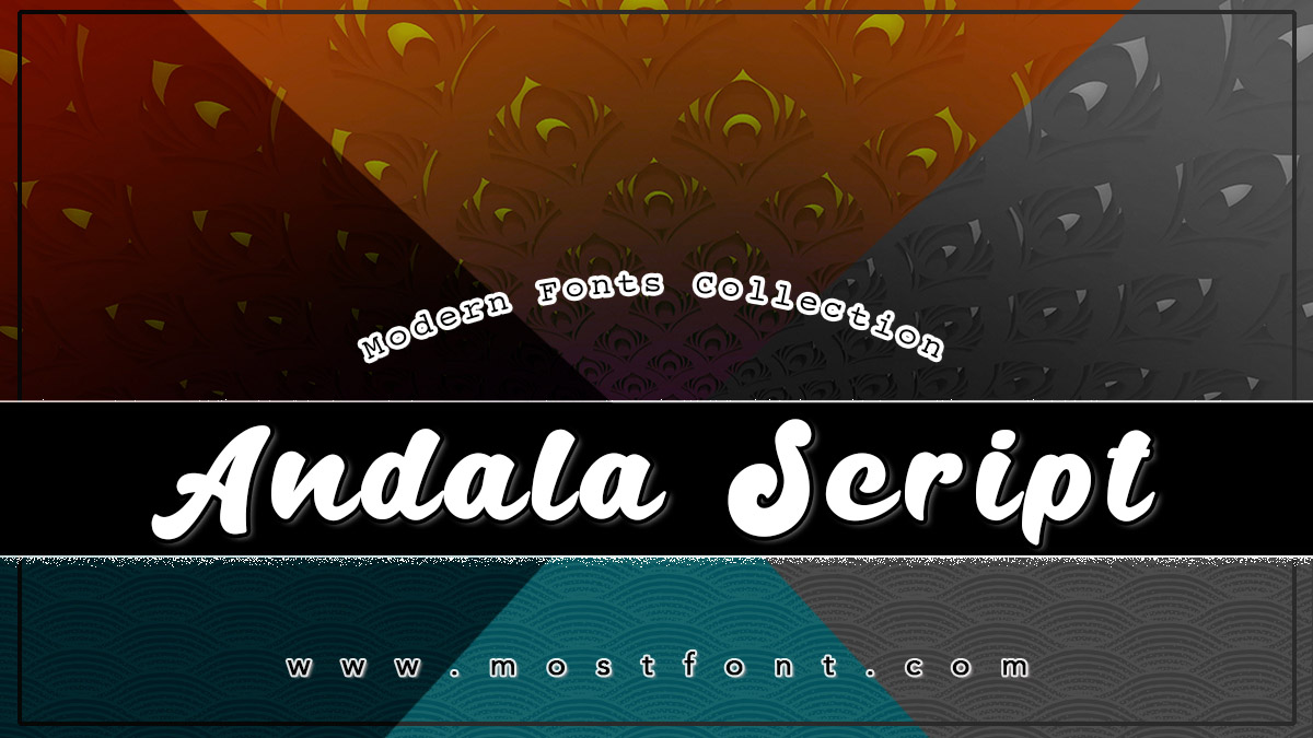 Andala Script Font Typographic Design | mostfont.com