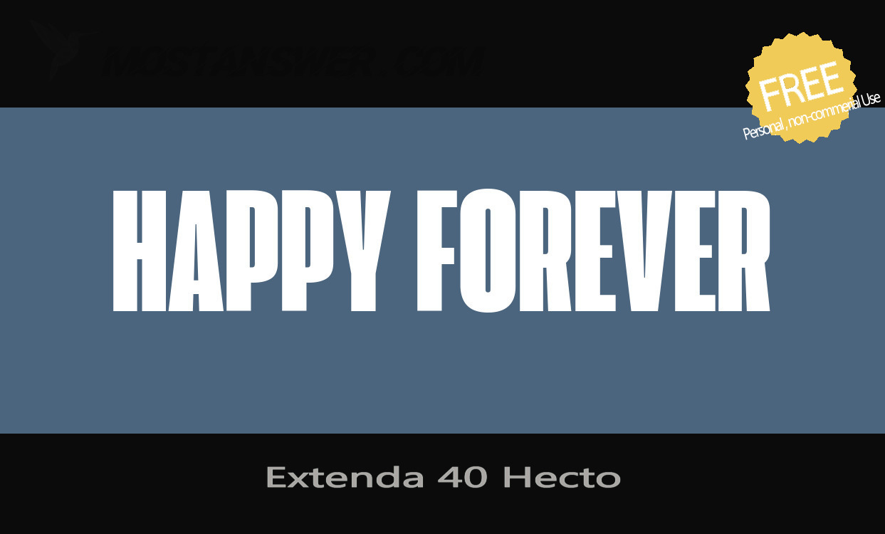 Extenda 40 Hecto Trial Font by Zetafonts | mostfont.com